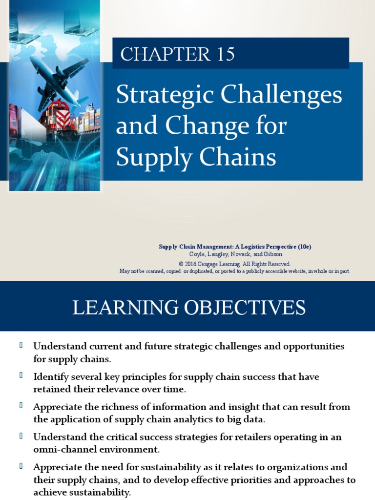 Week 15 Strategic Challenges and Change For Supply Chains | PDF ...