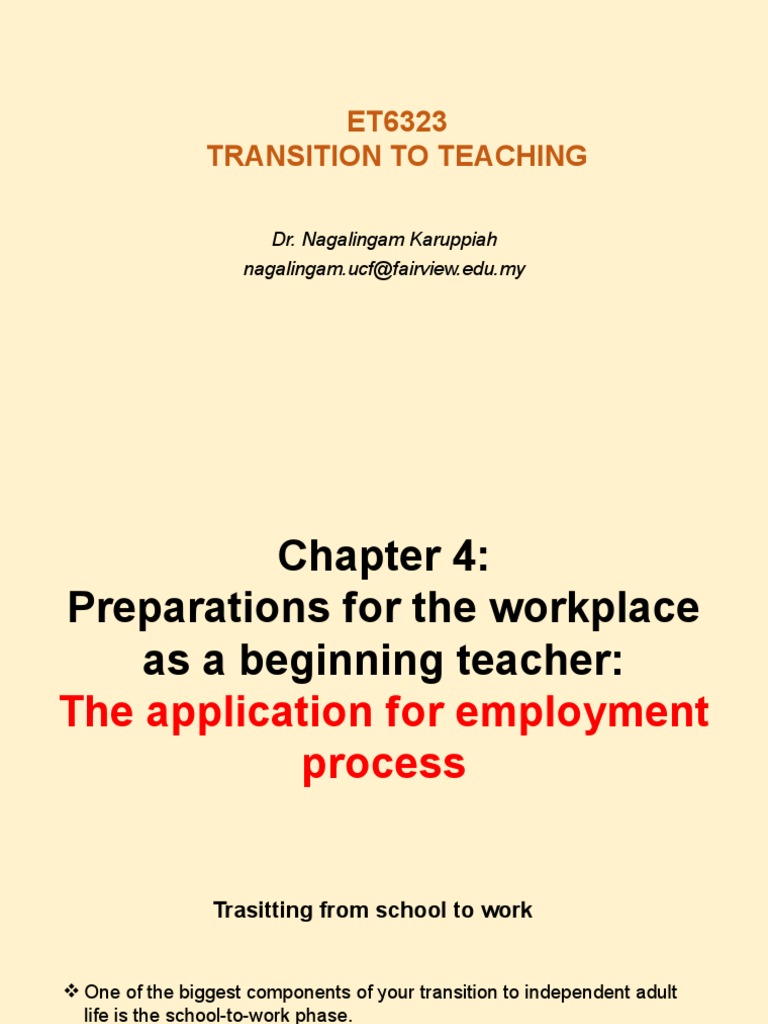 Chapter 4 - Employment Application Process - 1 | PDF | Job Interview ...