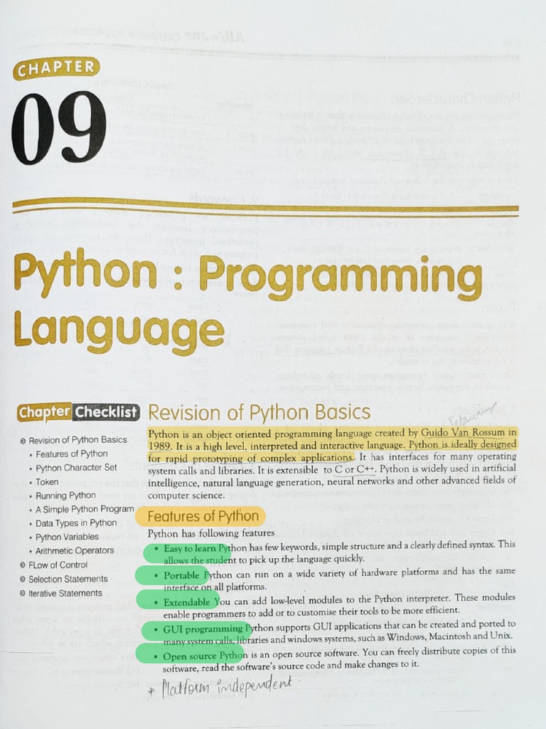 Computer Applications Arihant Pdf Control Flow Python