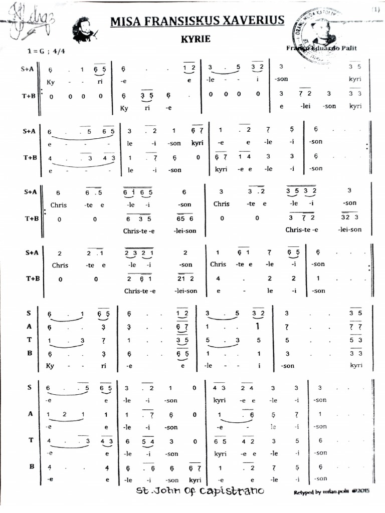Misa Fransiskus Xaverius | PDF