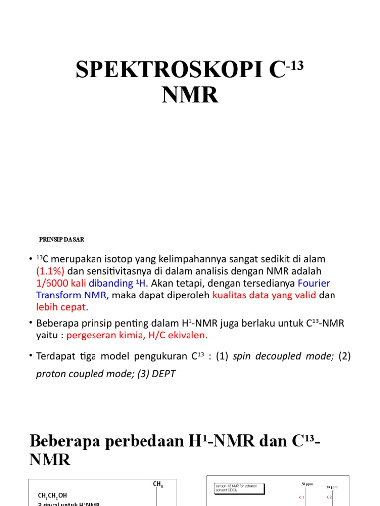 Spektroskopi C-13 NMR | PDF