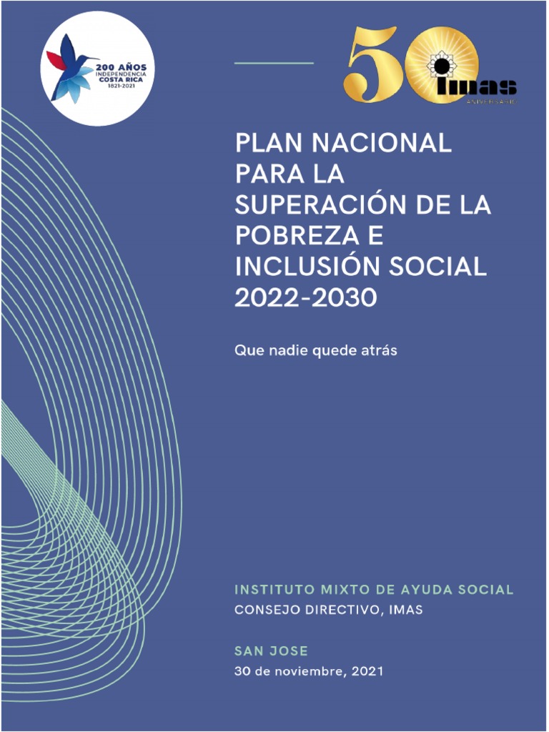 Plan Nacional Superacion de La Pobreza e Inclusion Social 2022-2030 | PDF | Pobreza | Pobreza e ...