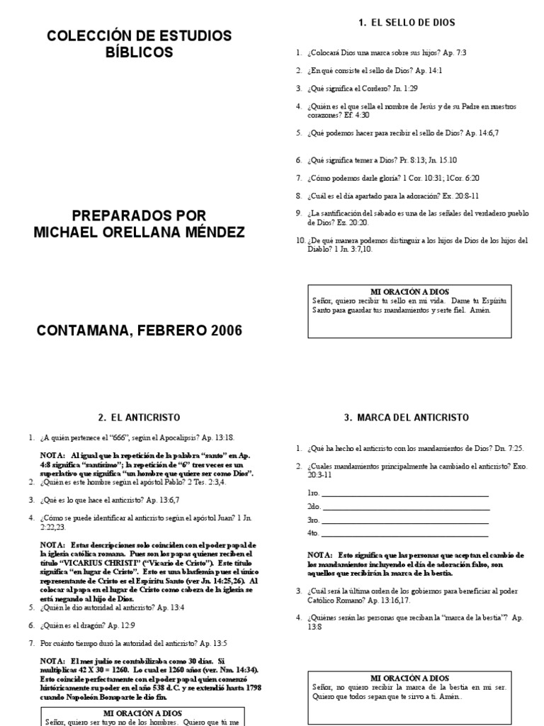 Preguntas sobre el APOCALIPSIS | PDF | antecristo | Cristo (título)