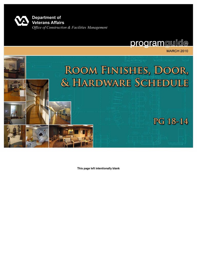 Material & Finishing Standards | PDF | Door | Physical Therapy