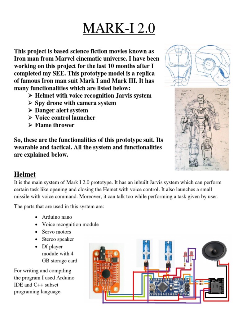 Functional Prototype of the Iron Man Suit Mark I 2.0: A Replica with ...