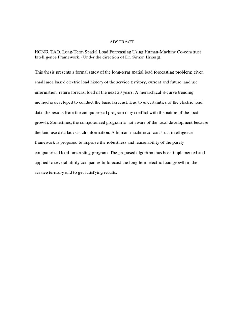 Long-Term Spatial Load Forecasting | PDF | Forecasting | Simulation