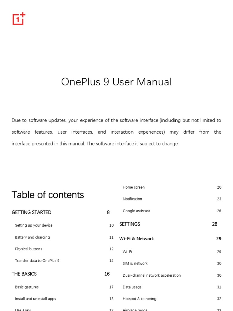 OnePlus+9+User+Manual EN | PDF | Bluetooth | I Cloud