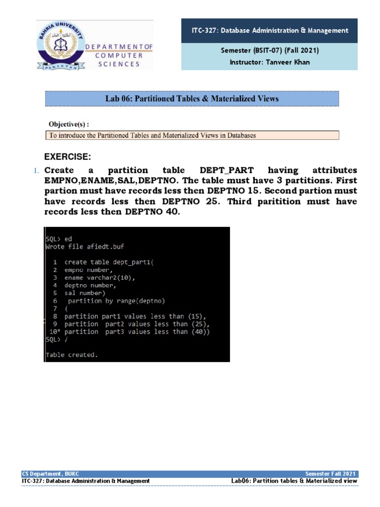 Lab 06 | PDF | Databases | Computing Lab 06 | PDF | Databases | Computing