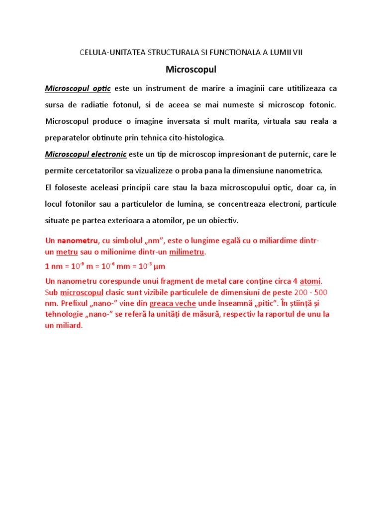 Microscopul | PDF