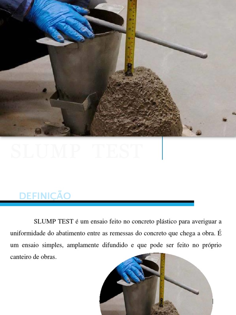Slump Test - Trabalho | PDF | Concreto | Cimento