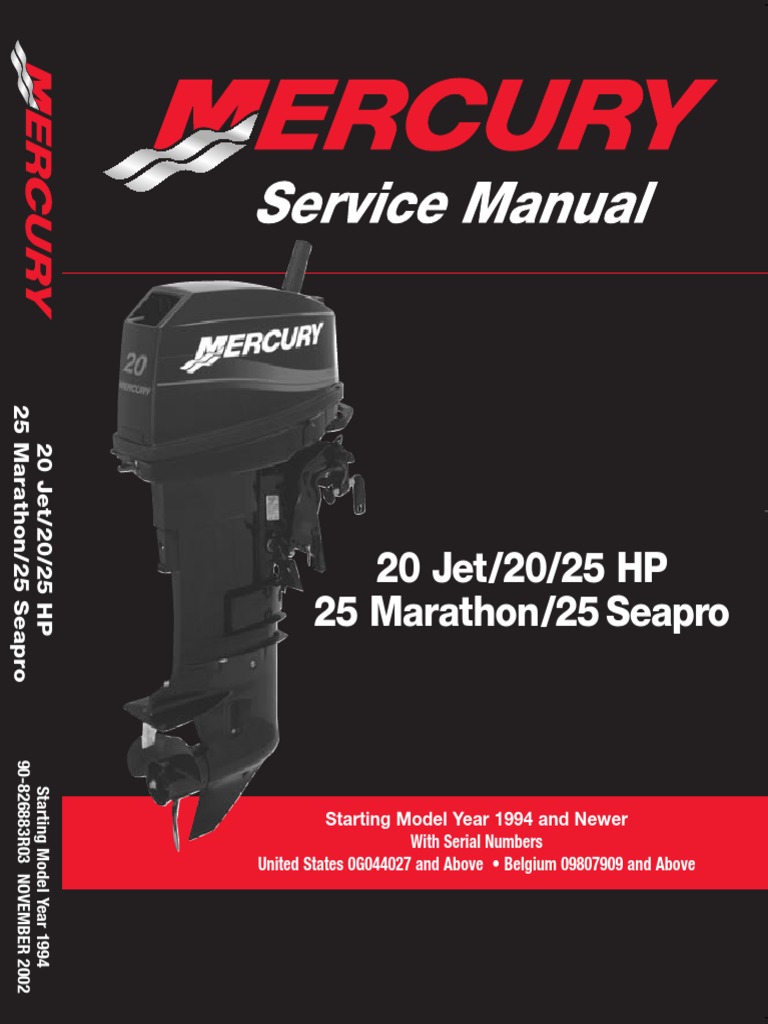 Mercury 20 - 25 HP - 25 Marathon - 25 Seapro | PDF | Piston | Ignition ...