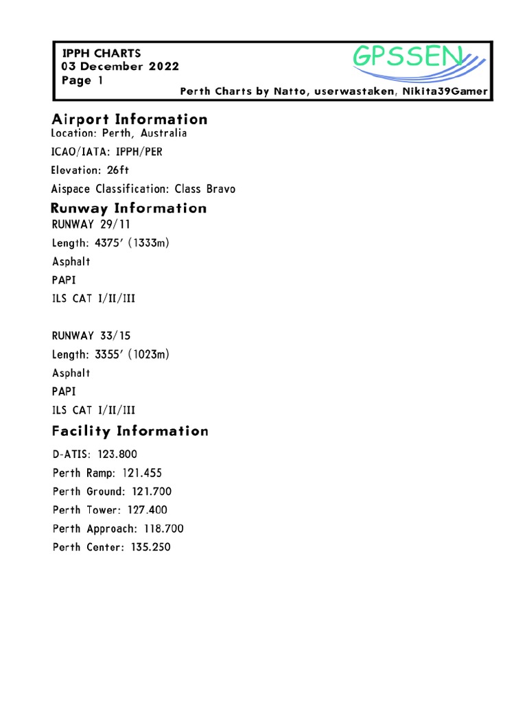 Perth ATC24 Approach Procedures | PDF | Computers