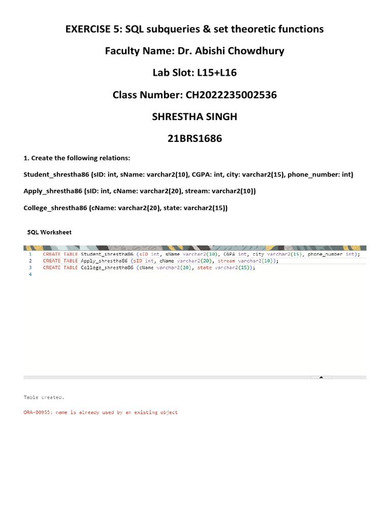 Shresthasingh Exp5 | PDF | Software Development | Computer Science