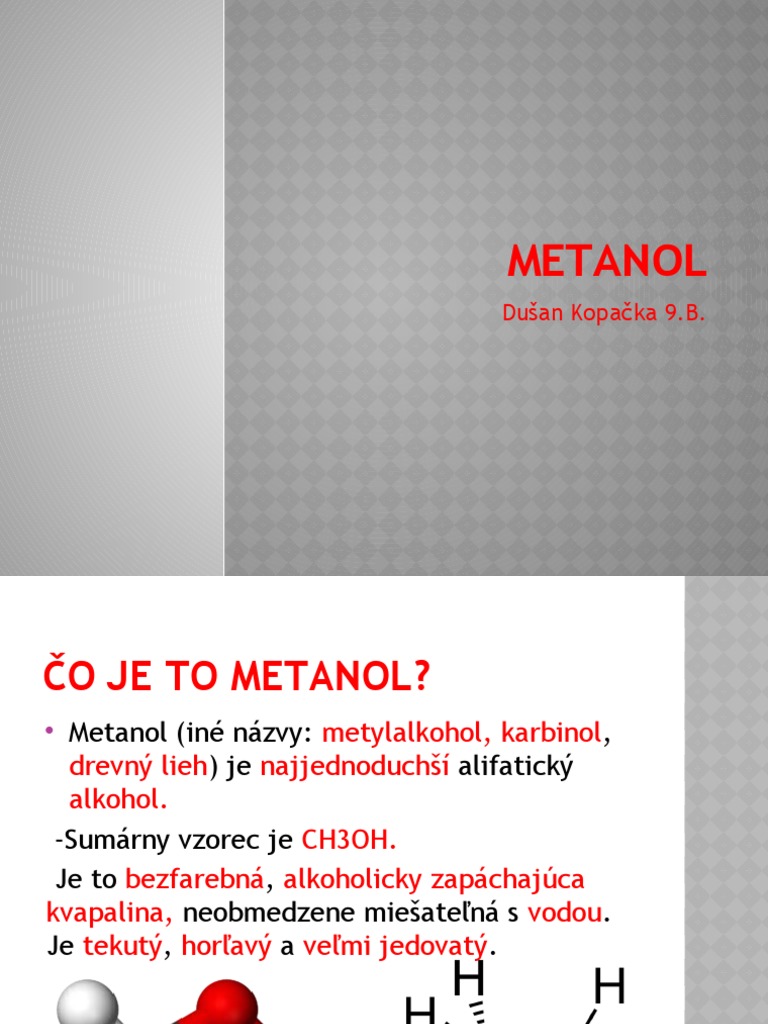 Metanol | PDF