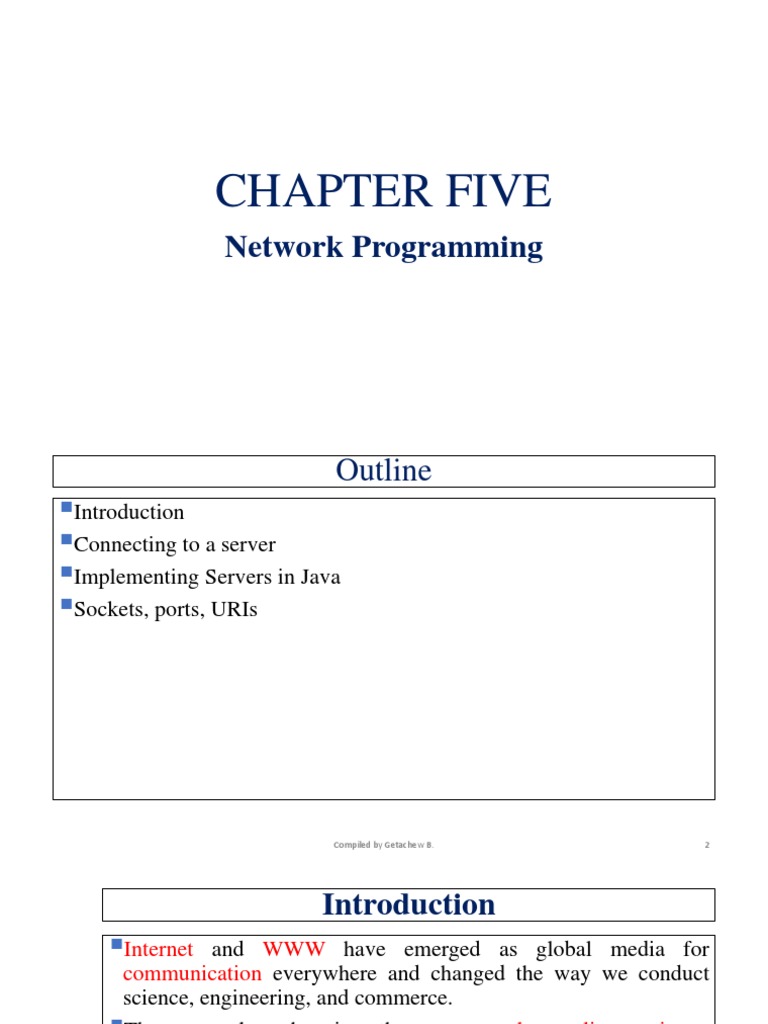 Chapter 5 Network Programming | PDF | Port (Computer Networking) | Computer Network