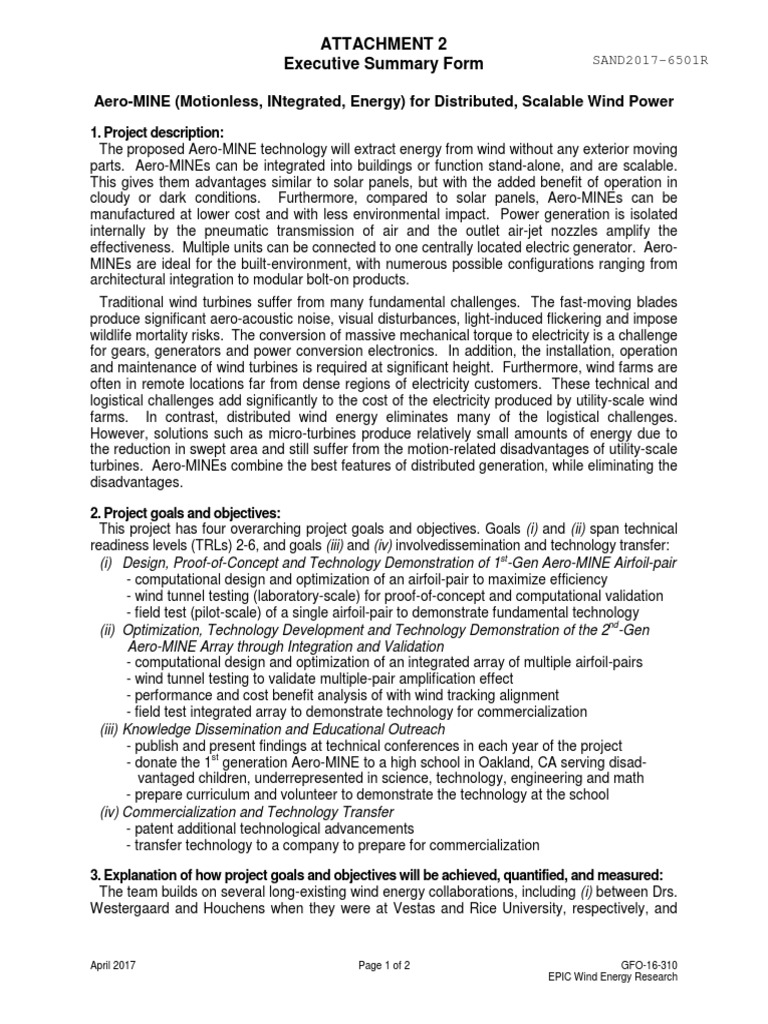 Aero-Mine (Motionless, Integrated, Energy) For Distributed, Scalable ...