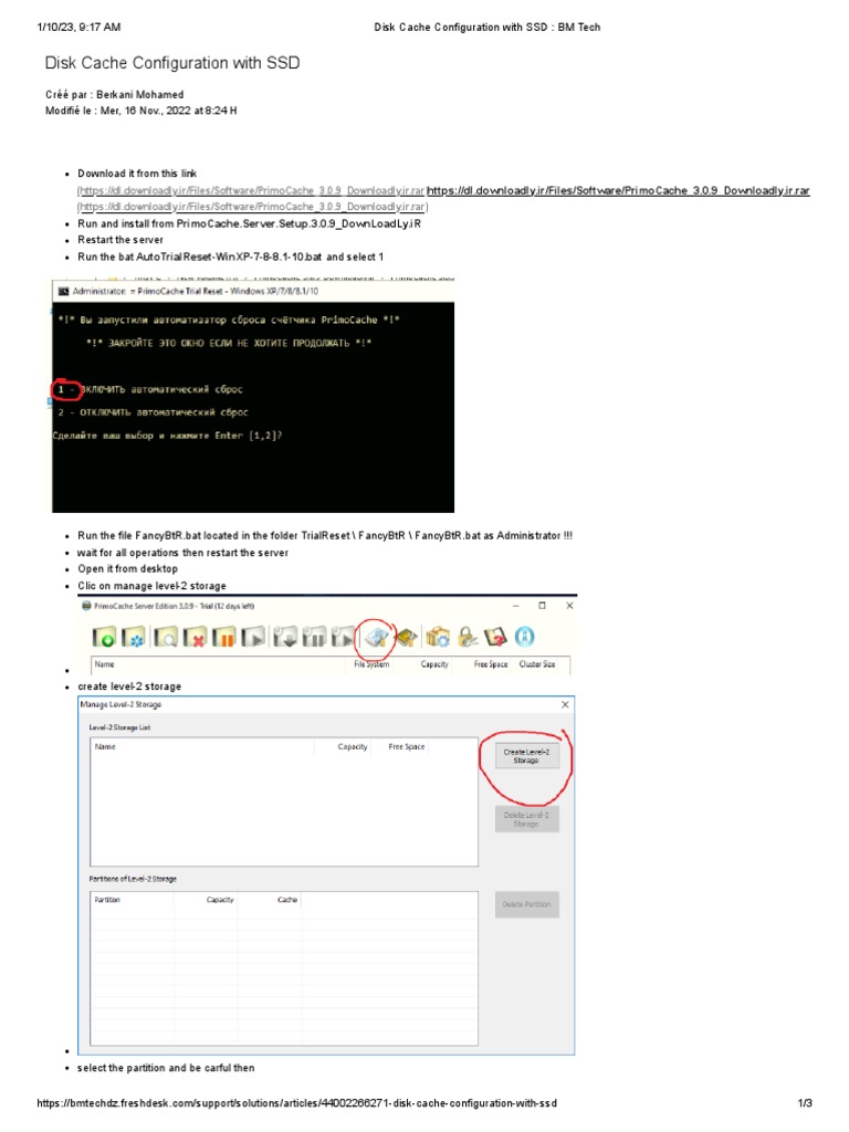 Disk Cache Configuration With SSD - BM Tech | PDF Disk Cache Configuration With SSD - BM Tech | PDF