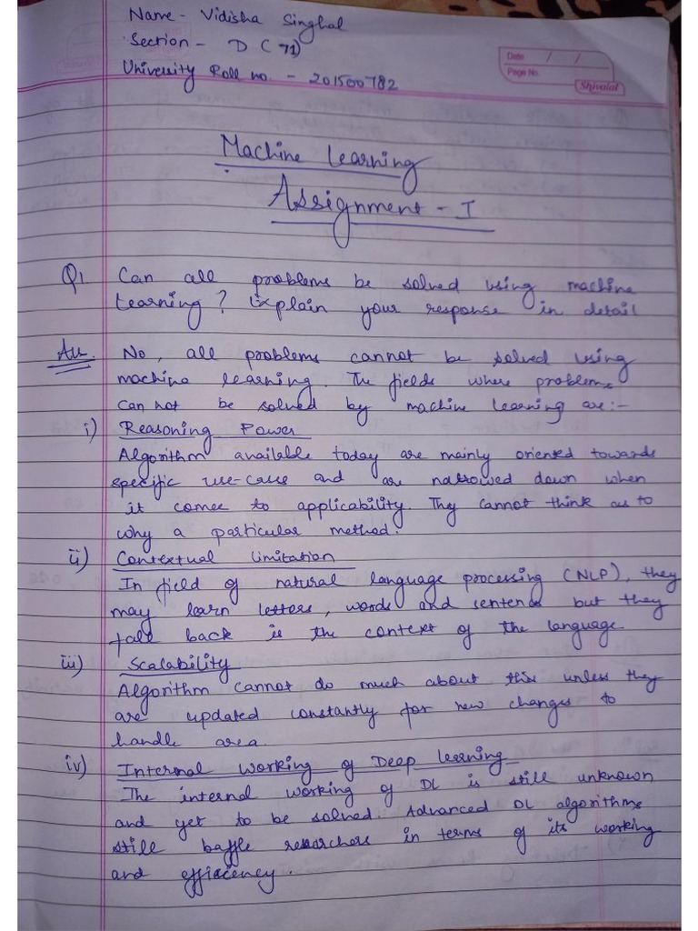 Ml Assignment 1 Pdf