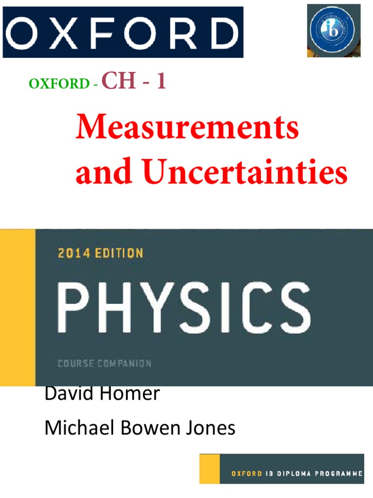 IBDP Physics Oxford David - Homer Course Ebook 4th Edition-2014 CH-1 | PDF | Mole (Unit) | Angle