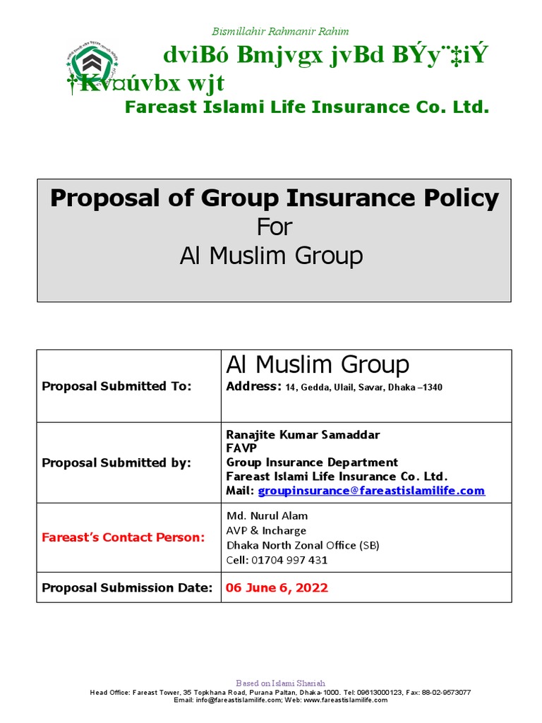 General Proposal | PDF | Insurance | Life Insurance