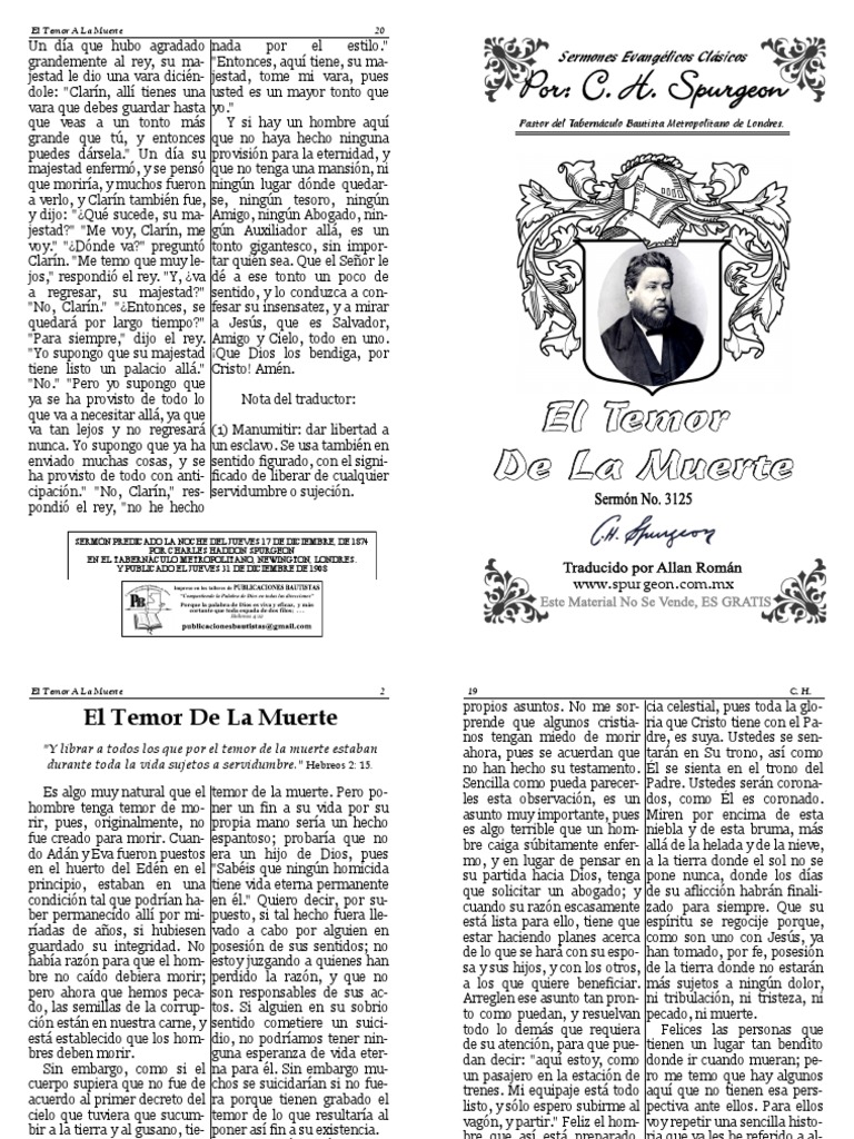 El Temor A La Muerte | PDF | Muerte | Jesús