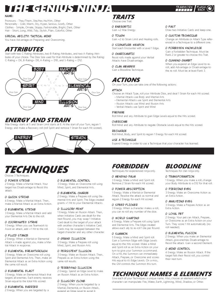 The Genius Ninja Teamwork | PDF