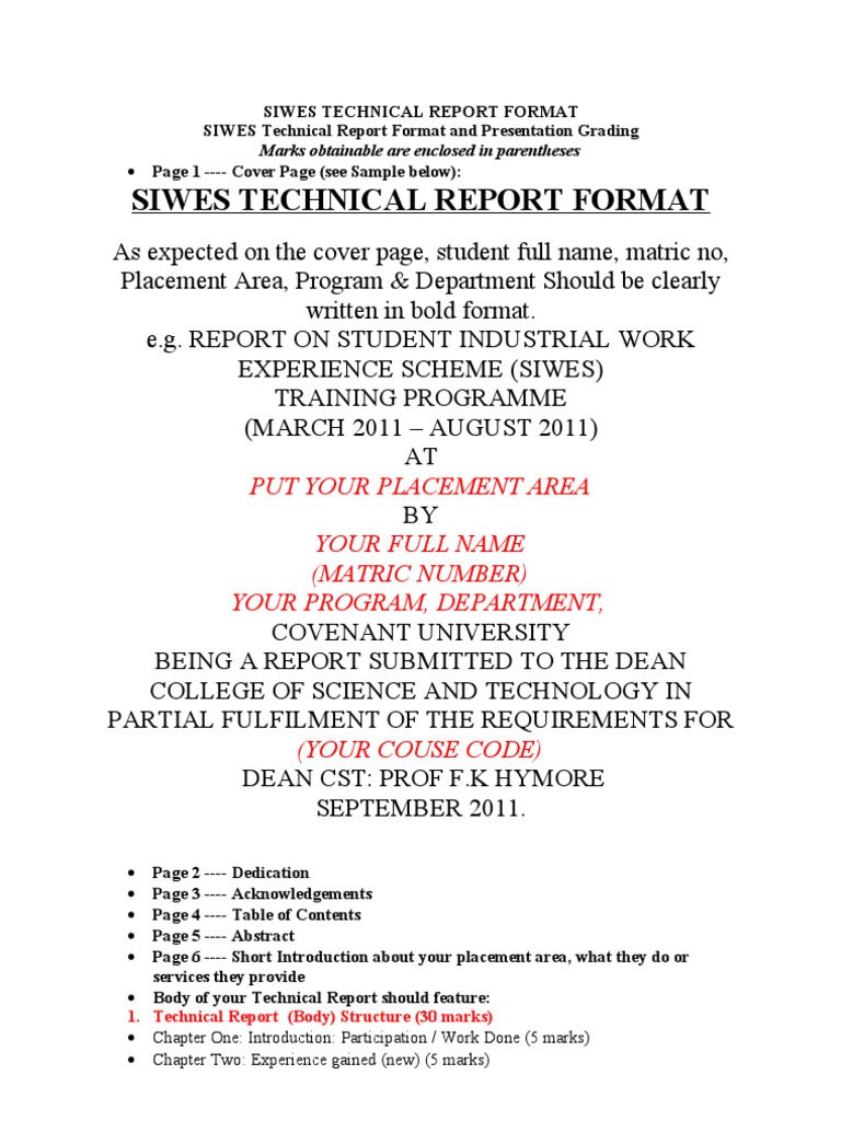 SIWES Report Guide for Students | PDF | Computers | Technology & Engineering