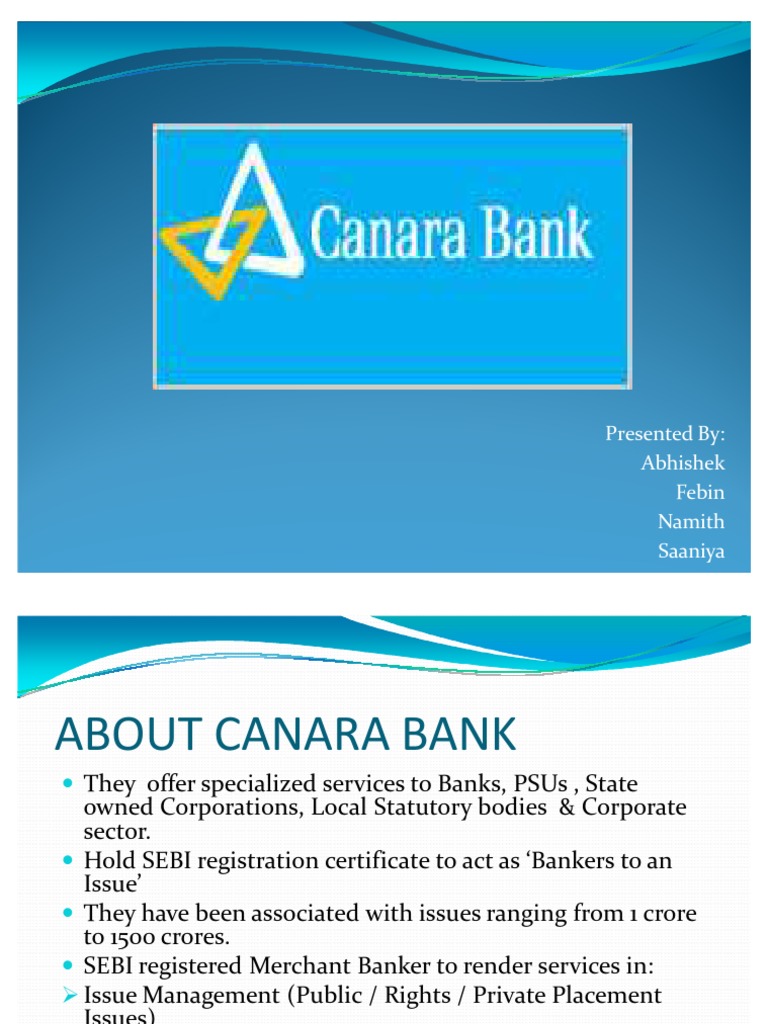 Overview of Canara Bank | PDF