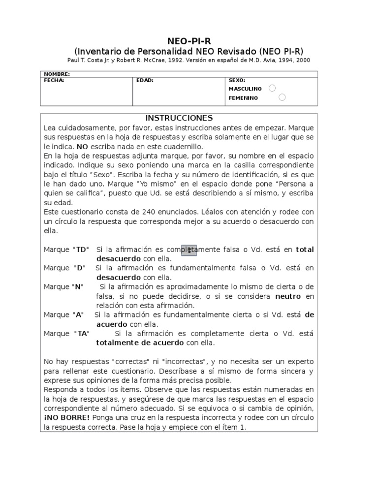 A-Neo Pir | PDF | Las emociones | Conceptos psicologicos