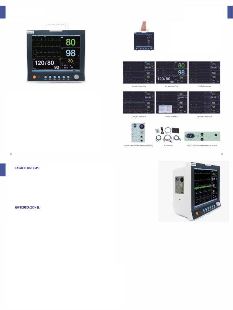 Jumper Monitor 5 Parametros | PDF | Electrocardiografia | Ciencias de la Computación