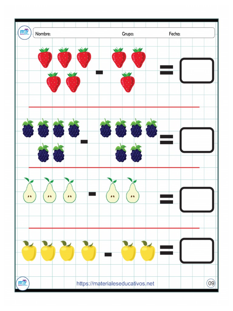 Ficha 8 Suma y La Resta | PDF