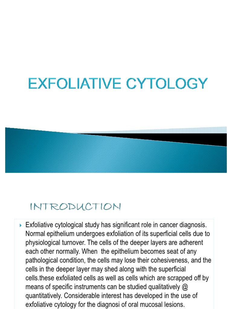 Exfoliative Cytology | PDF