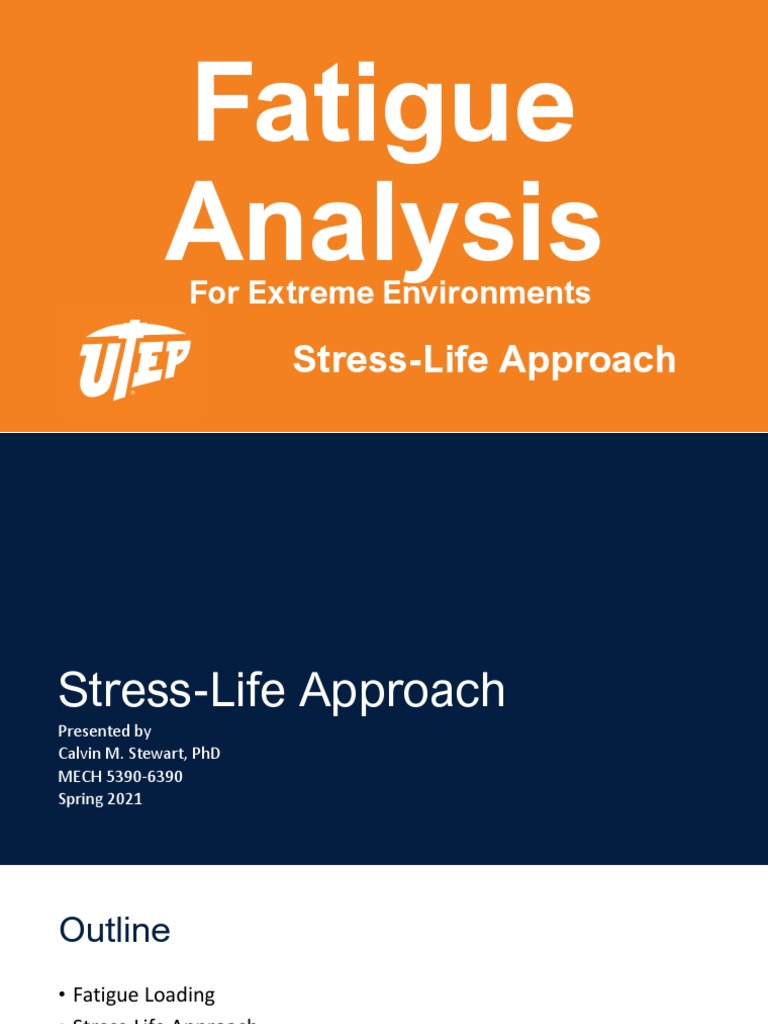 Lecture 4 - Stress-Life Approach | PDF | Fatigue (Material) | Strength ...