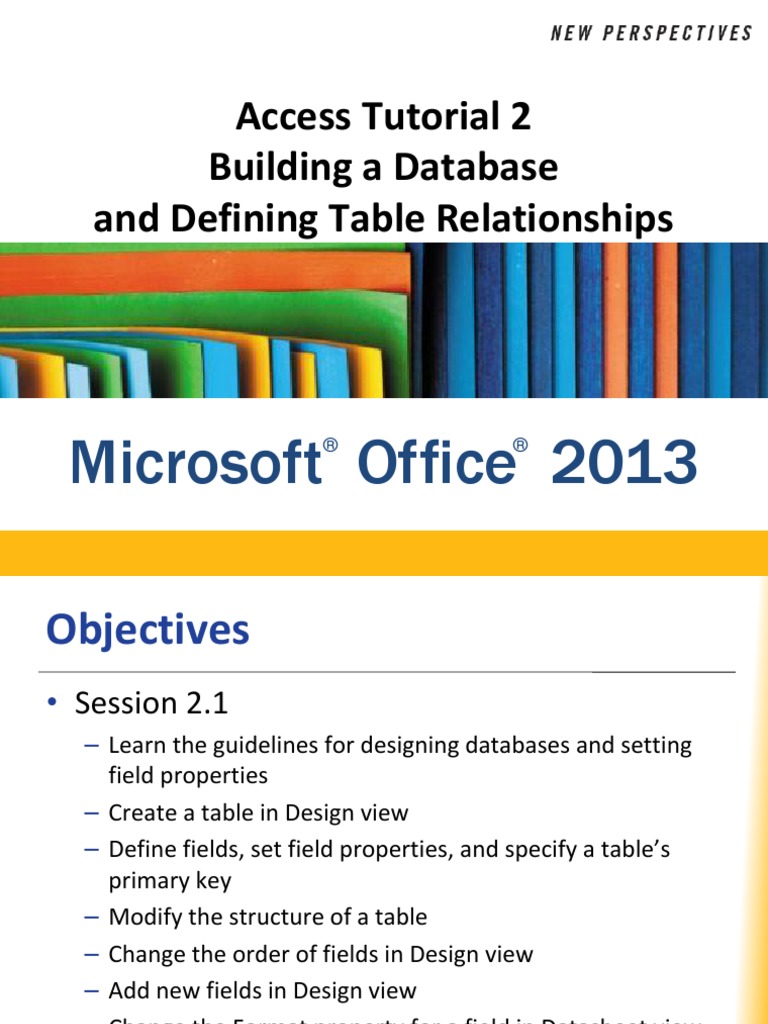 Access2013 T02 PPT | PDF | Microsoft Access | Microsoft Excel