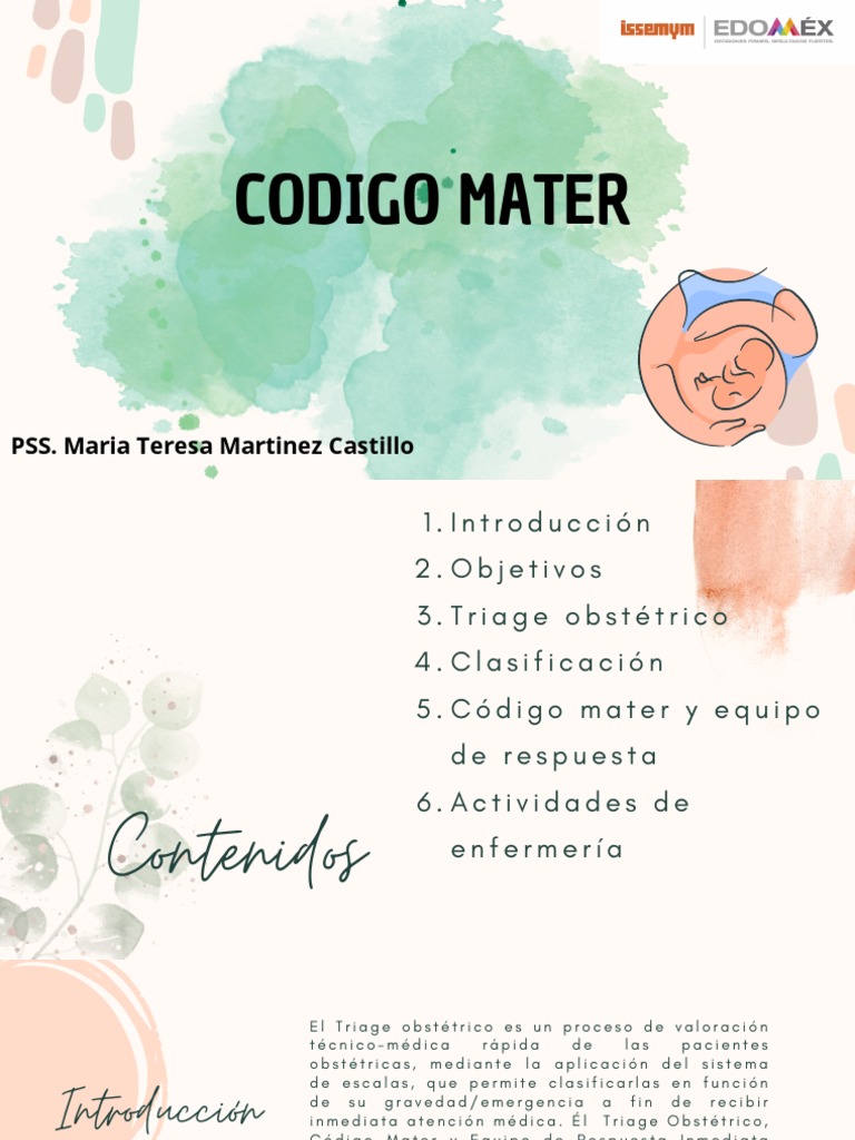 Codigo Mater 2 | PDF | Muerte materna | Causas de la muerte