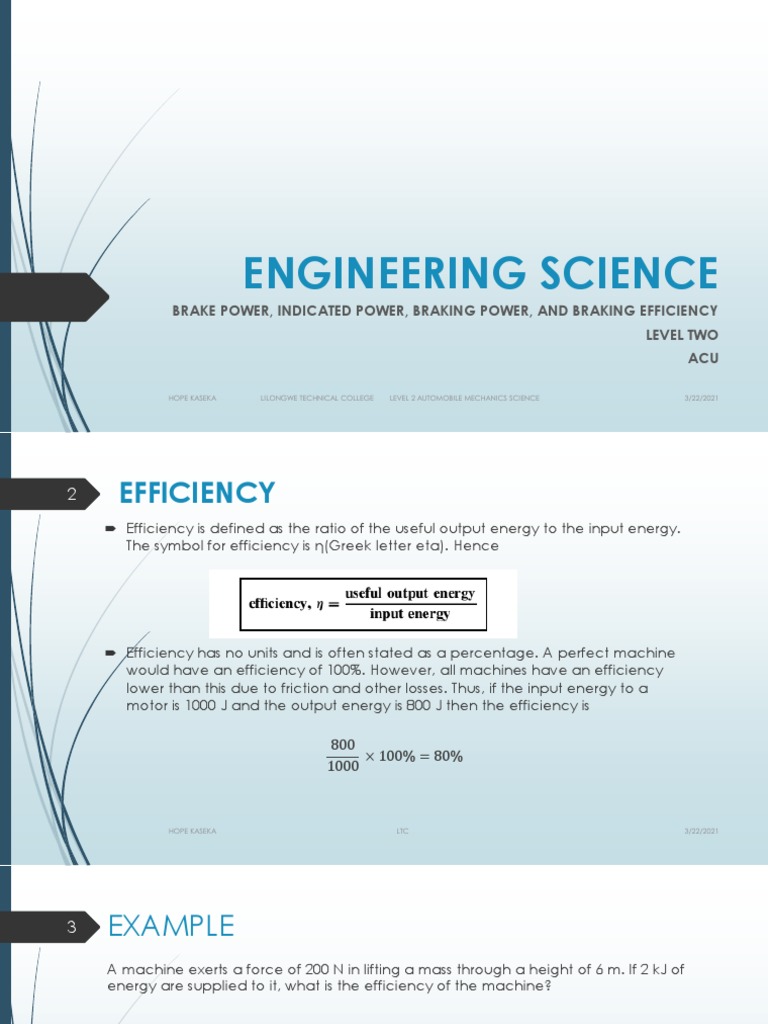 Lesson 7 | PDF | Engines | Brake