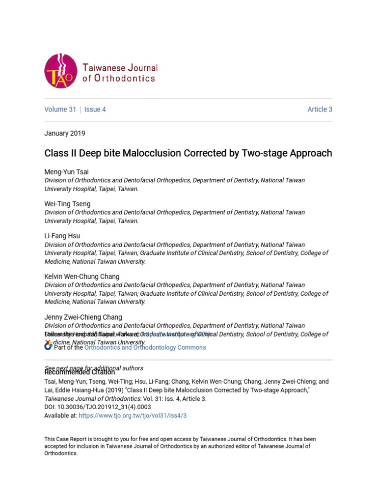 Class II Deep Bite | PDF | Mouth | Tooth