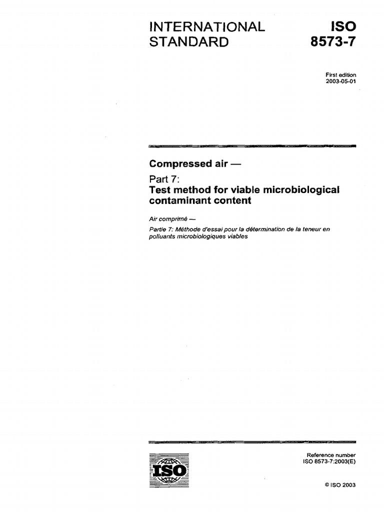Iso 8573 - 7 | PDF