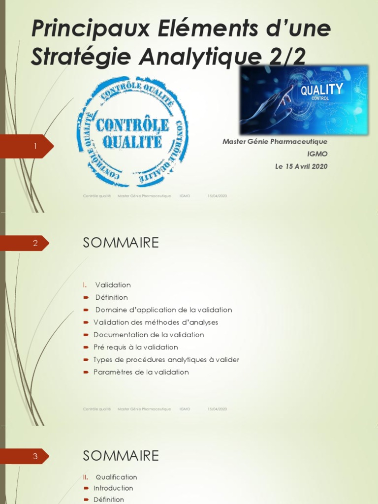 Chapitre 2 Principaux Elements D'une Strategie Analytique 2 | PDF ...