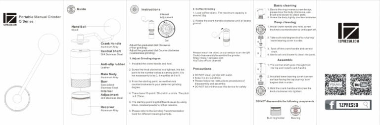 1zpresso Q2 User Instruction Manual | PDF