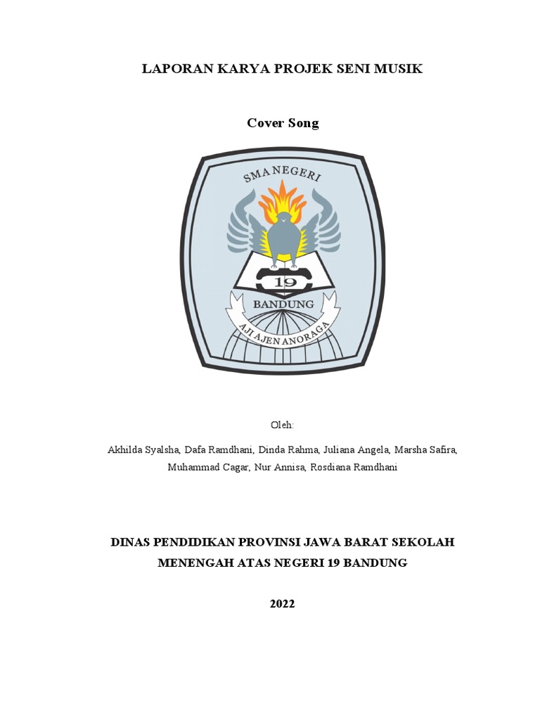 Laporan Projek Seni Musik "Cover Song" | PDF | Ilmu Sosial | Seni