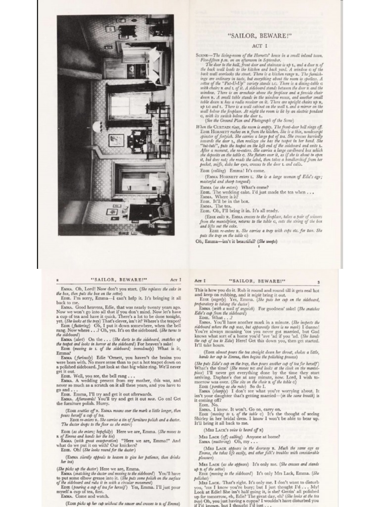 Sailor Beware Script | PDF