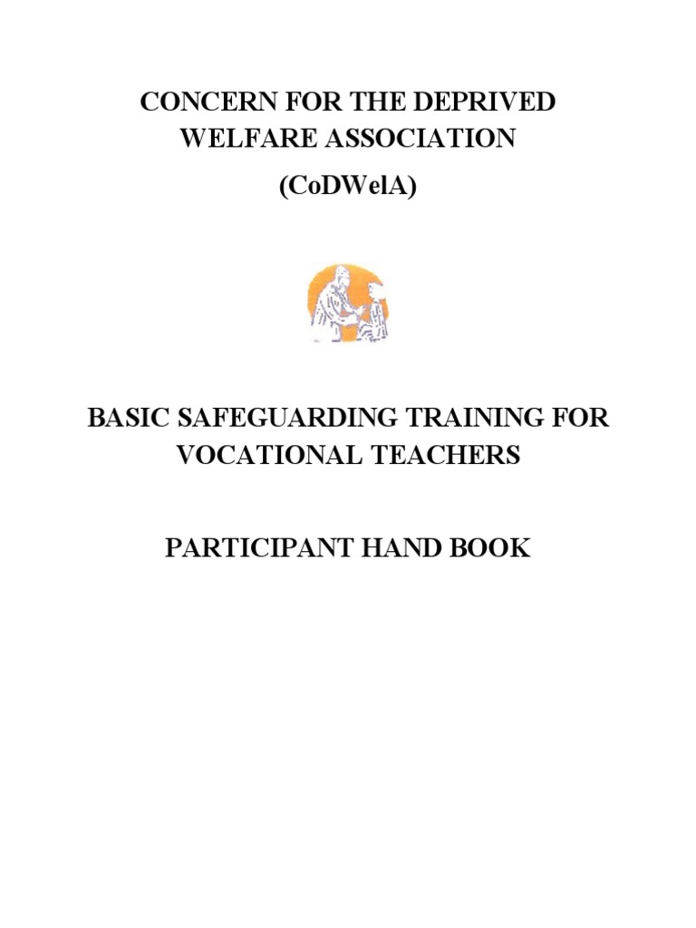 Safeguarding Training Participants Manual Codwela | PDF