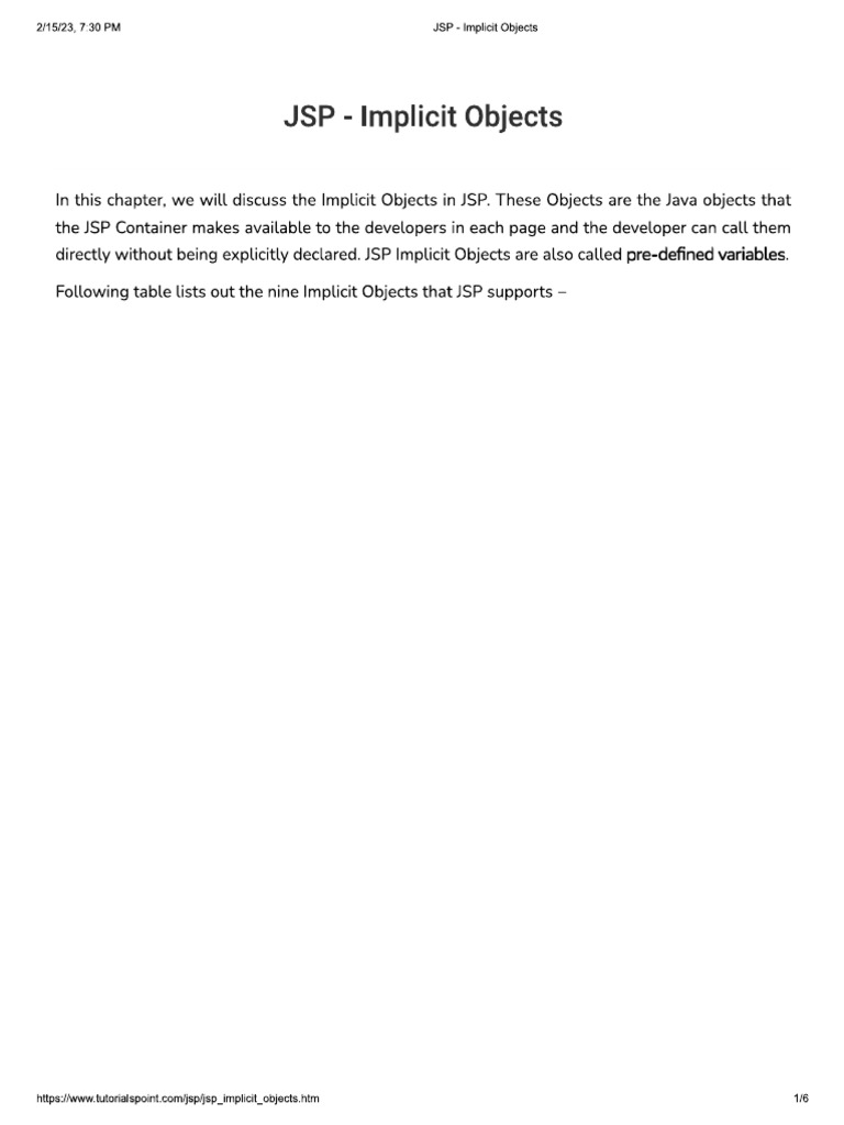 Jsp 8 Pdf