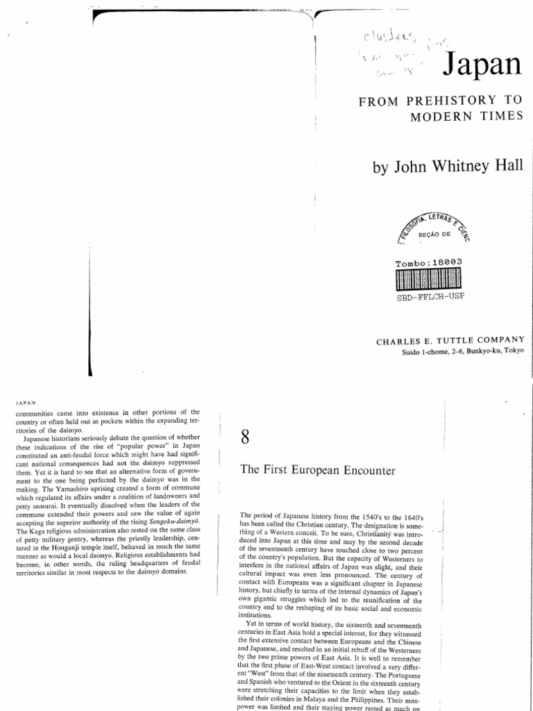 John Whitney Hall Japan From Prehistory To Modern Times | PDF