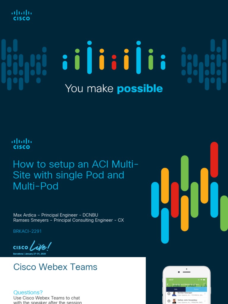 How To Setup An ACI Multi - Site With Single Pod and Multi-Pod | PDF ...