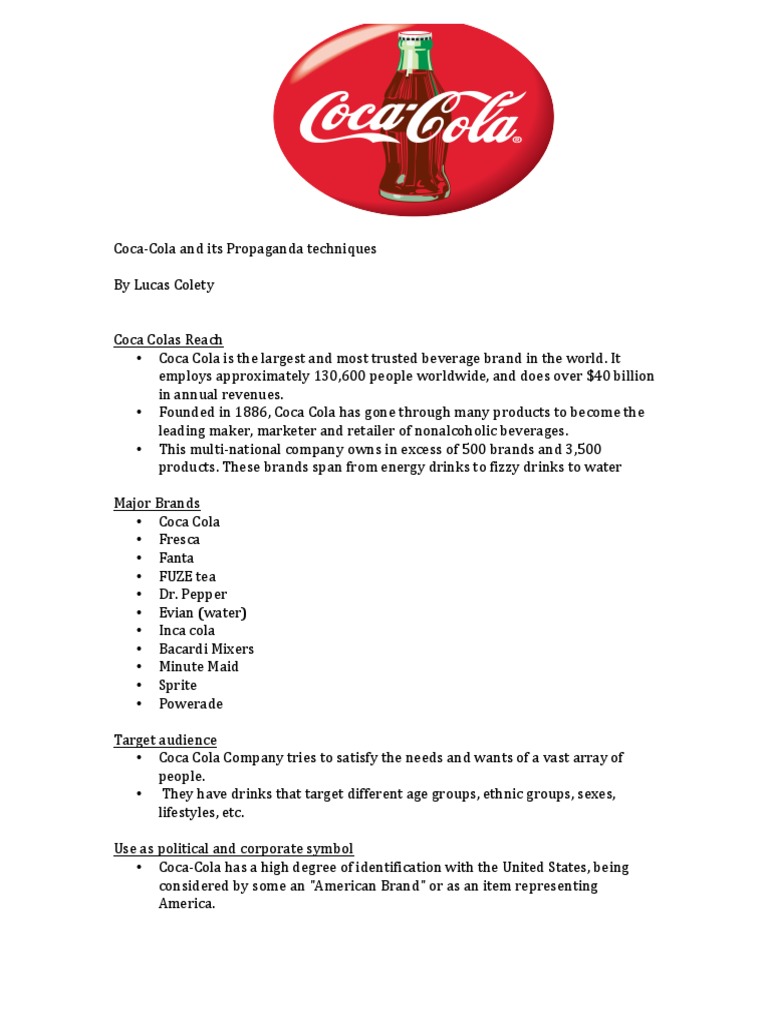 Cdae Coke Handout Sheet | PDF