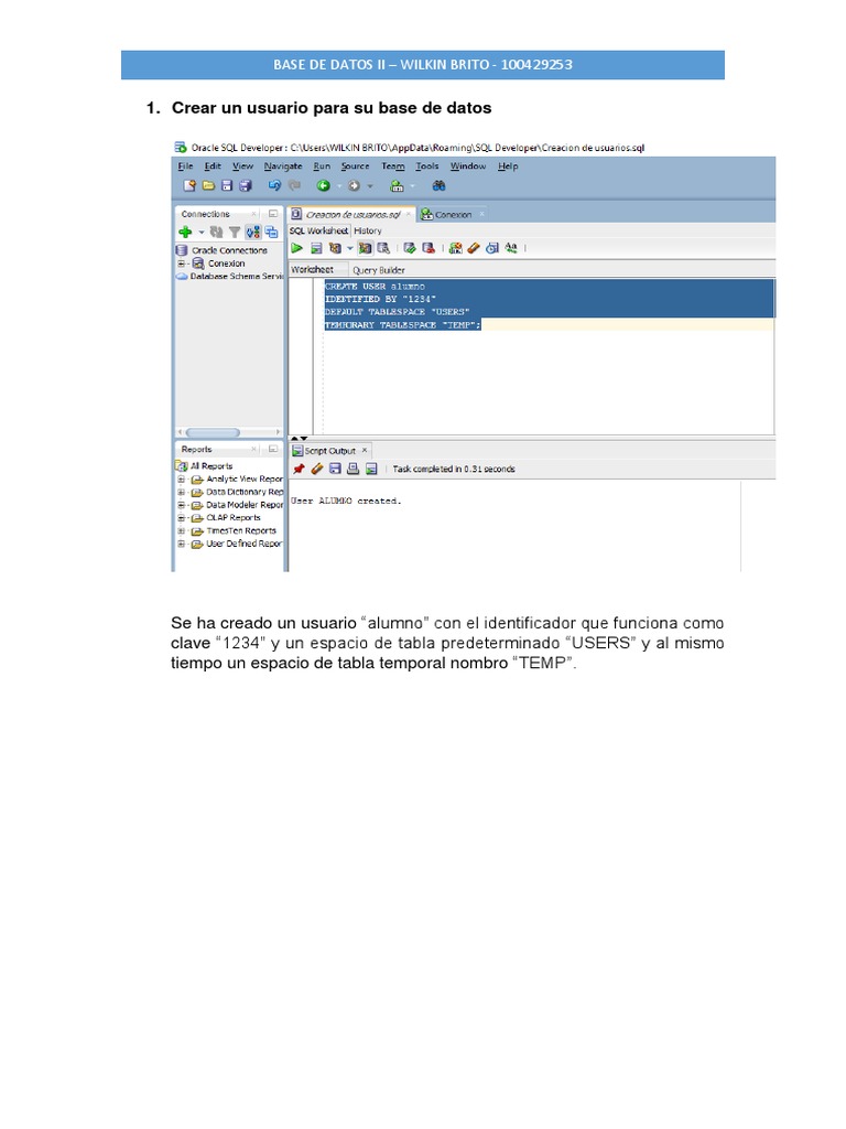 Base de Datos 2 Practica 7 | PDF