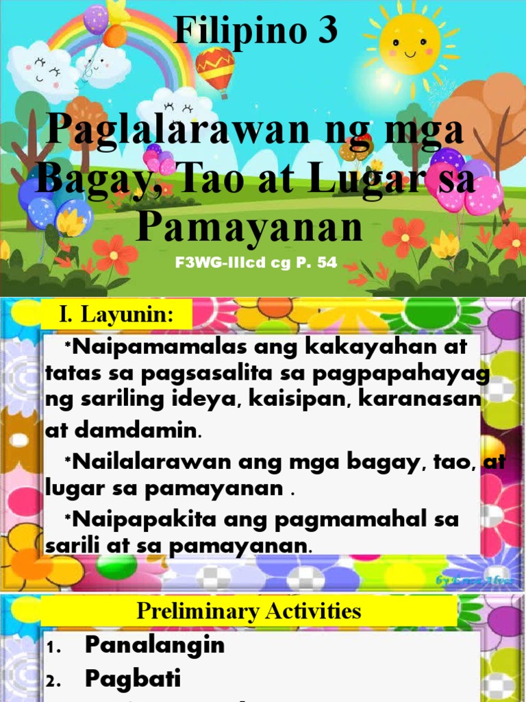 COT Filipino 3 Pang Uri 2ND Q | PDF COT Filipino 3 Pang Uri 2ND Q | PDF
