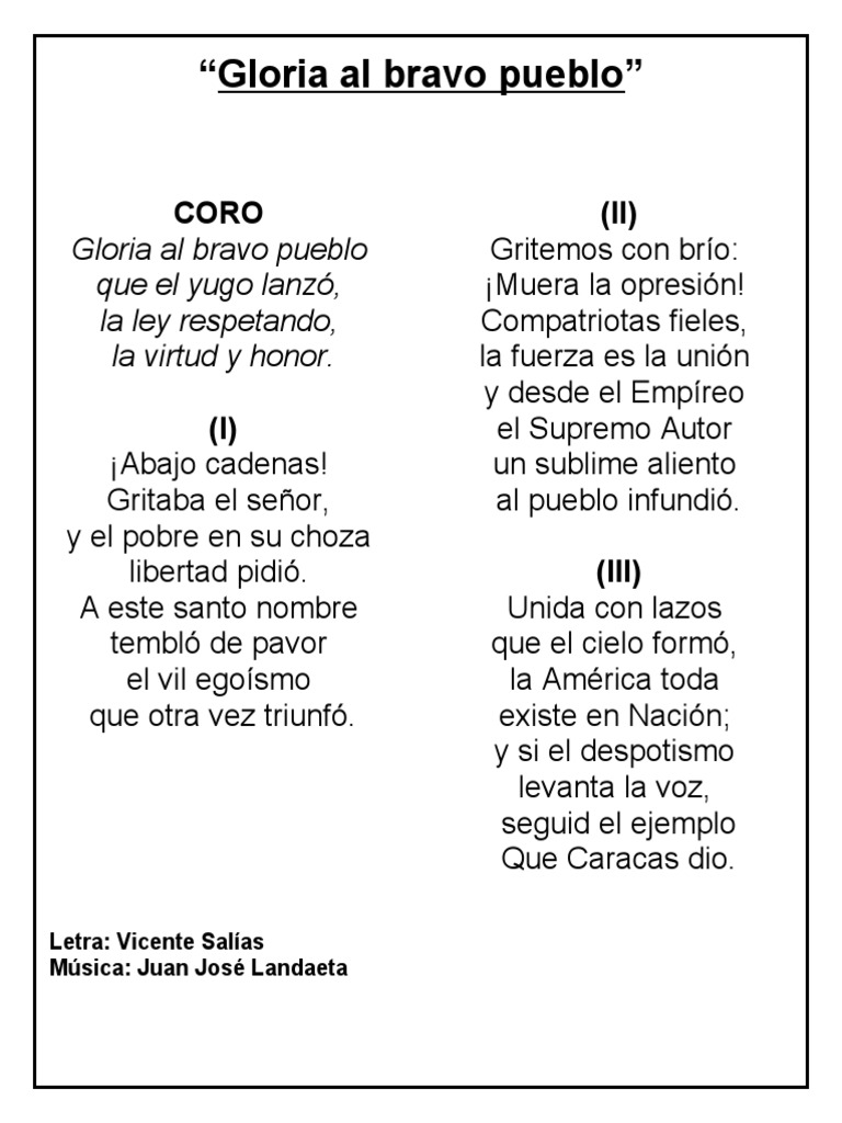 Himnos | PDF | Canciones institucionales
